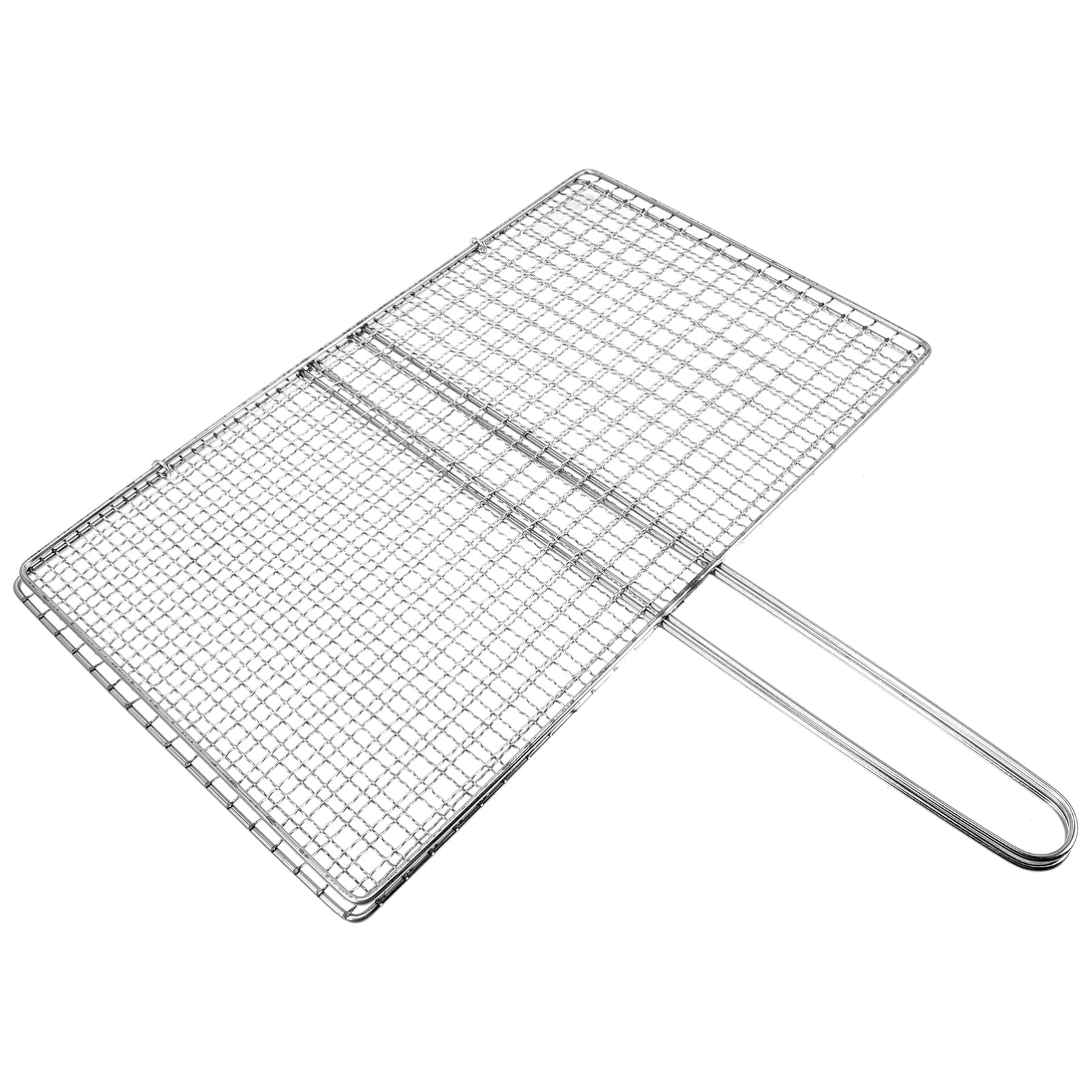 Yardwe Fish Grilling Basket Stainless Steel Barbecue BBQ Grill Basket ...