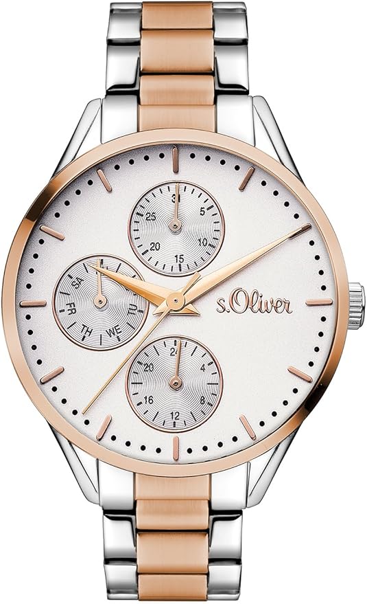 s.Oliver Time Women's Multi dial Quartz Watch with Stainless Steel ...