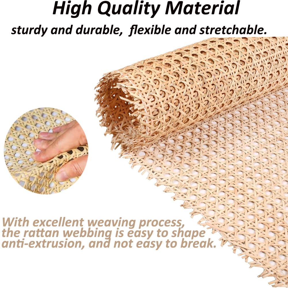 Snapklik.com : 24" Rattan Cane Webbing 5Feet, Natural Rattan Roll Cane ...
