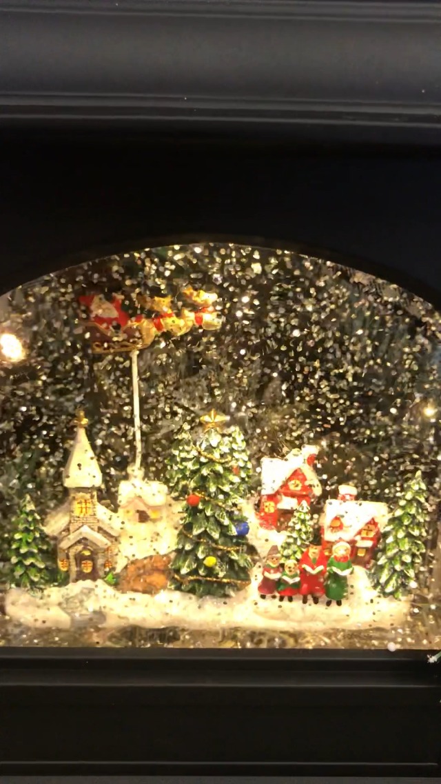 Watch Flying Santa Snow Lantern Battery or USB Power with Timer on ...