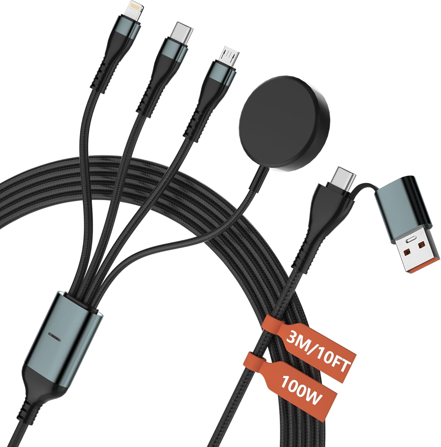 Amazon.com: 4 in 2 Watch Charger for Galaxy Watch 7/6 Classic/6/5 Pro/5 ...