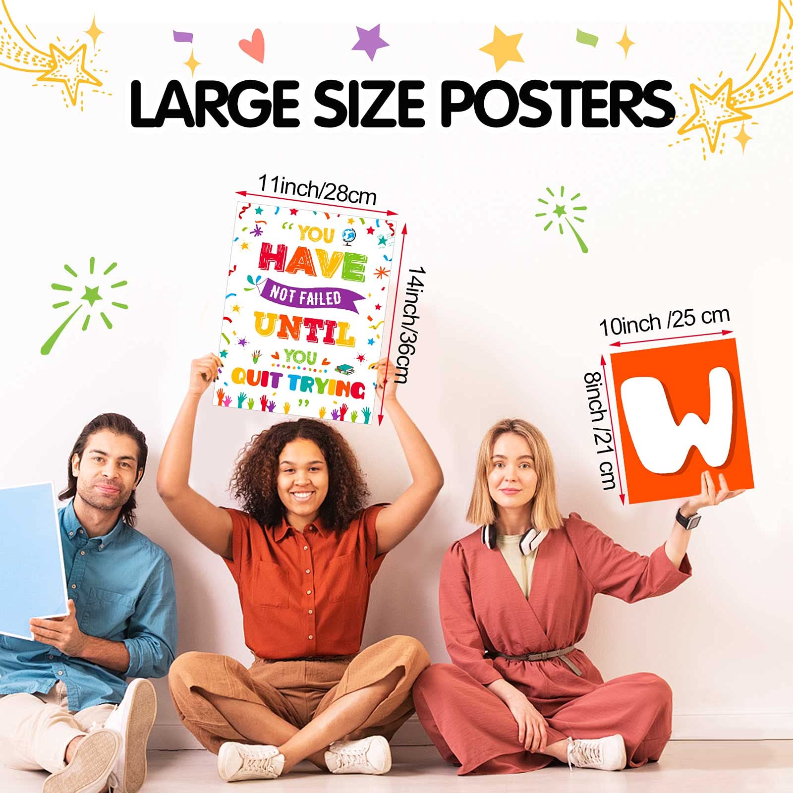 Buy Motivational Posters for Classroom Inspirational Quote Positive ...