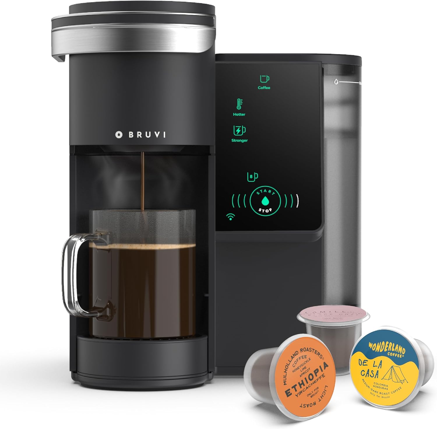 Amazon.com: BRUVI The Bundle in Black | Single-Serve Coffee System ...