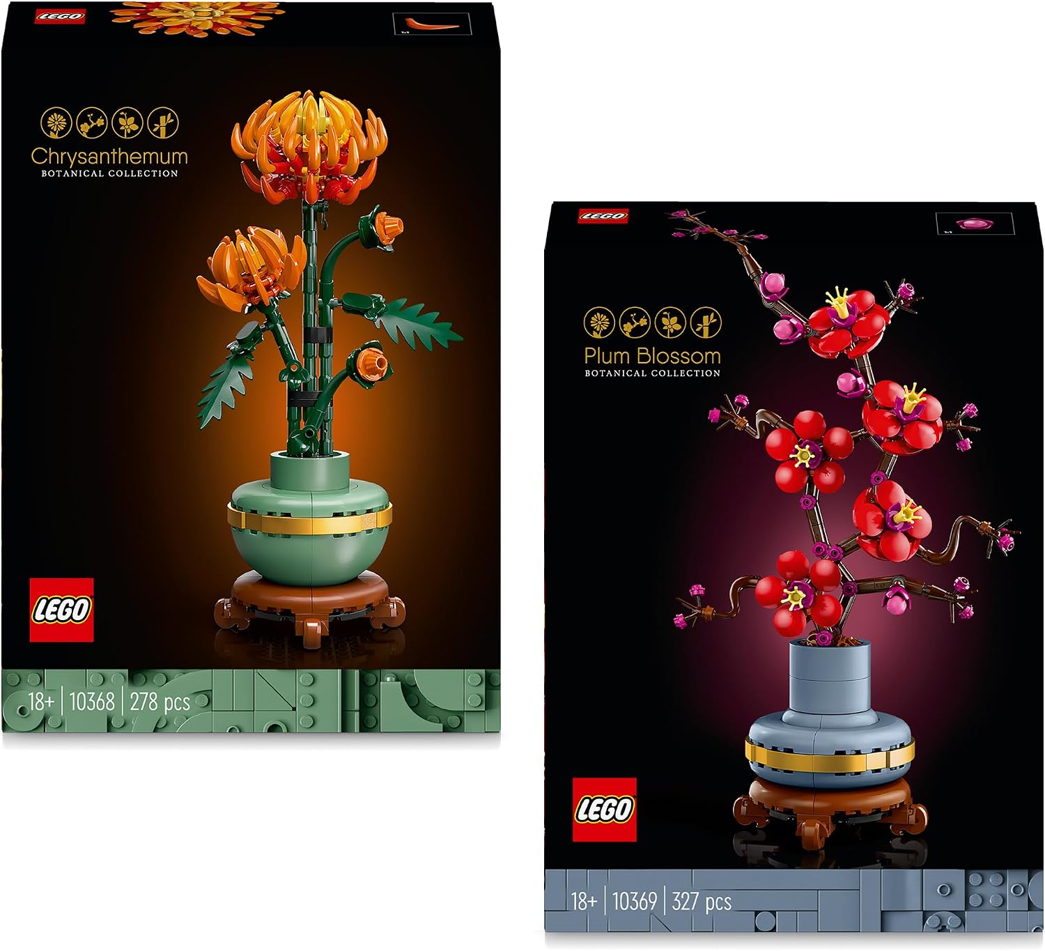 LEGO Chrysantheme & Pflaumenblüte (10368, 10369), LEGO Blumen Neuheiten ...