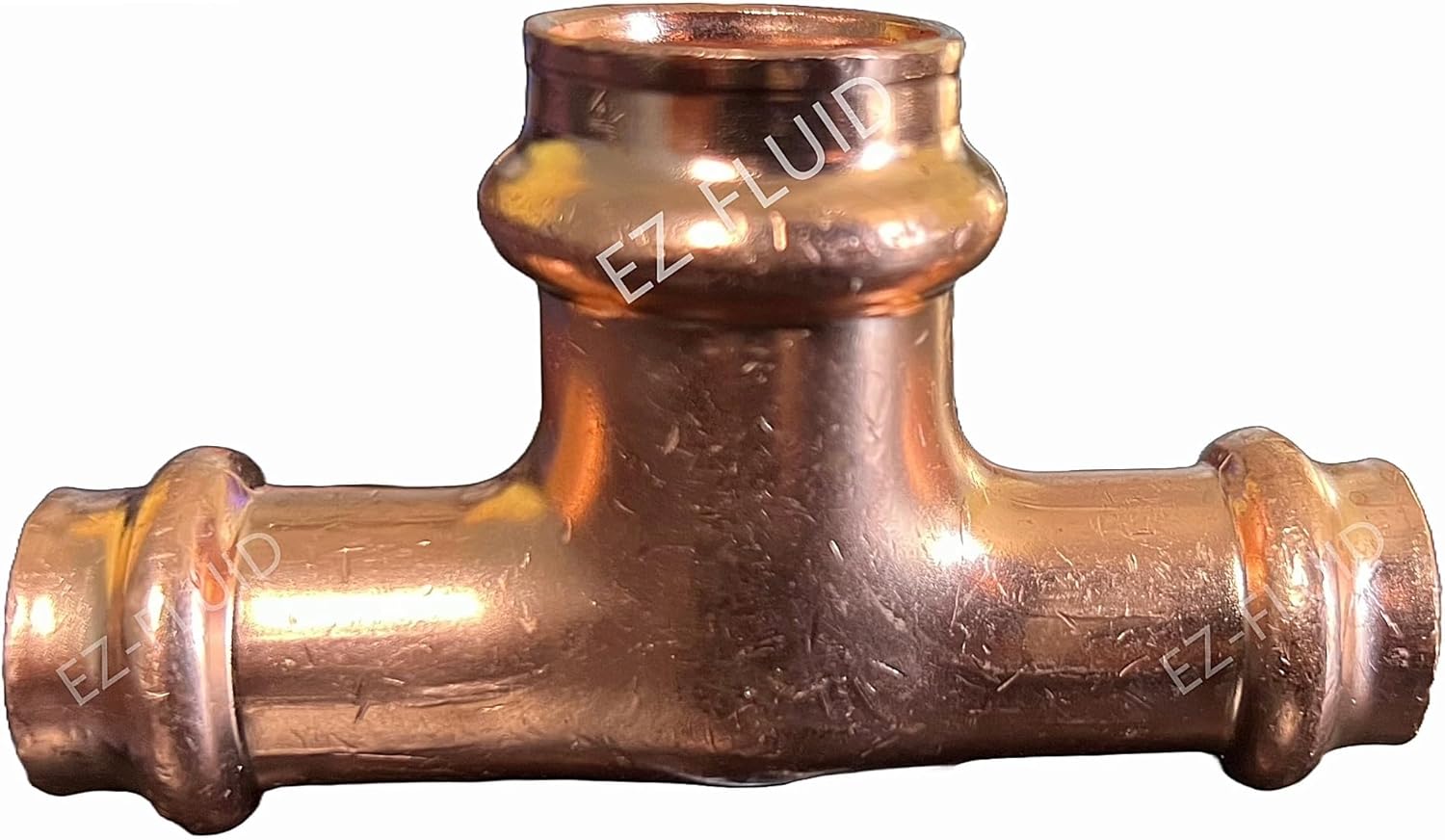 Amazon.com: (10Pc) EZ-FLUID 1/2" X 1/2" X 3/4" Copper Press Reducing ...