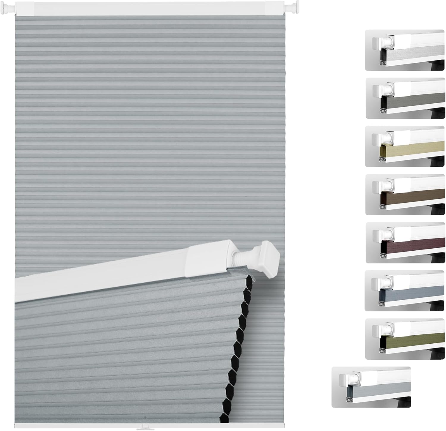 Amazon.com: SEEUNANA Blackout Cellular Shades No Tools No Drill ...