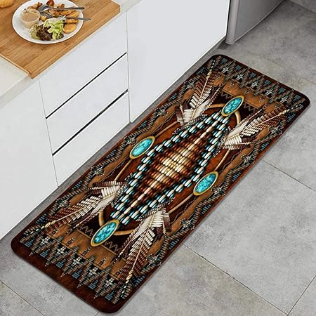 Amazon.com: Kitchen Rug Set Western Country Theme of American Wild West ...
