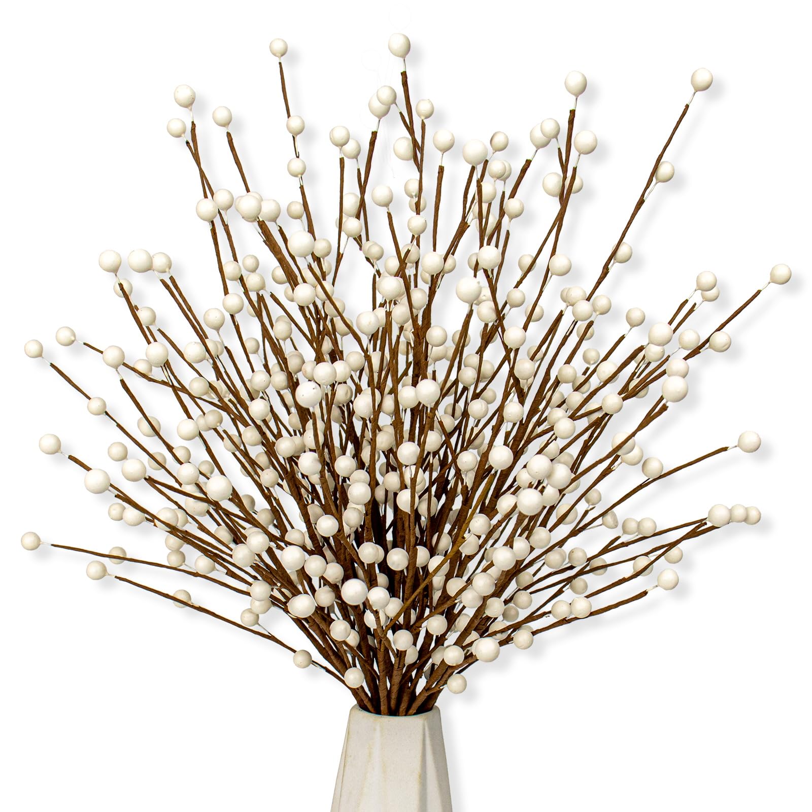 Amazon.com: MG MagicGarden 24 PCS White Berry Picks 17 Inch Tall ...