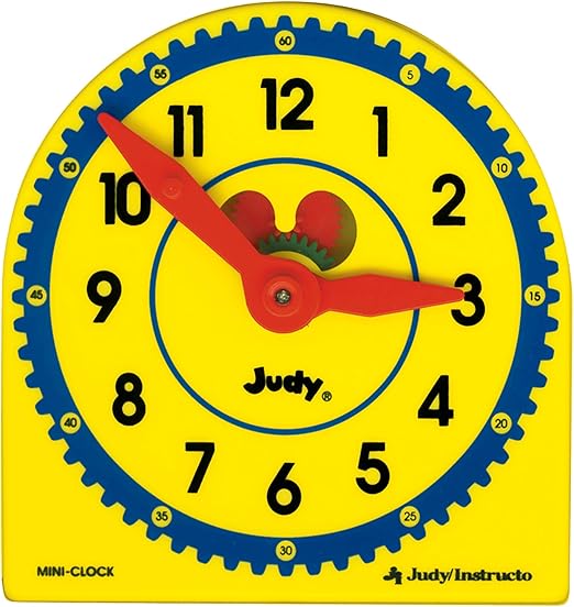 Amazon.com: Carson Dellosa Mini Judy Clock Set—5" x 5" Plastic Mini ...