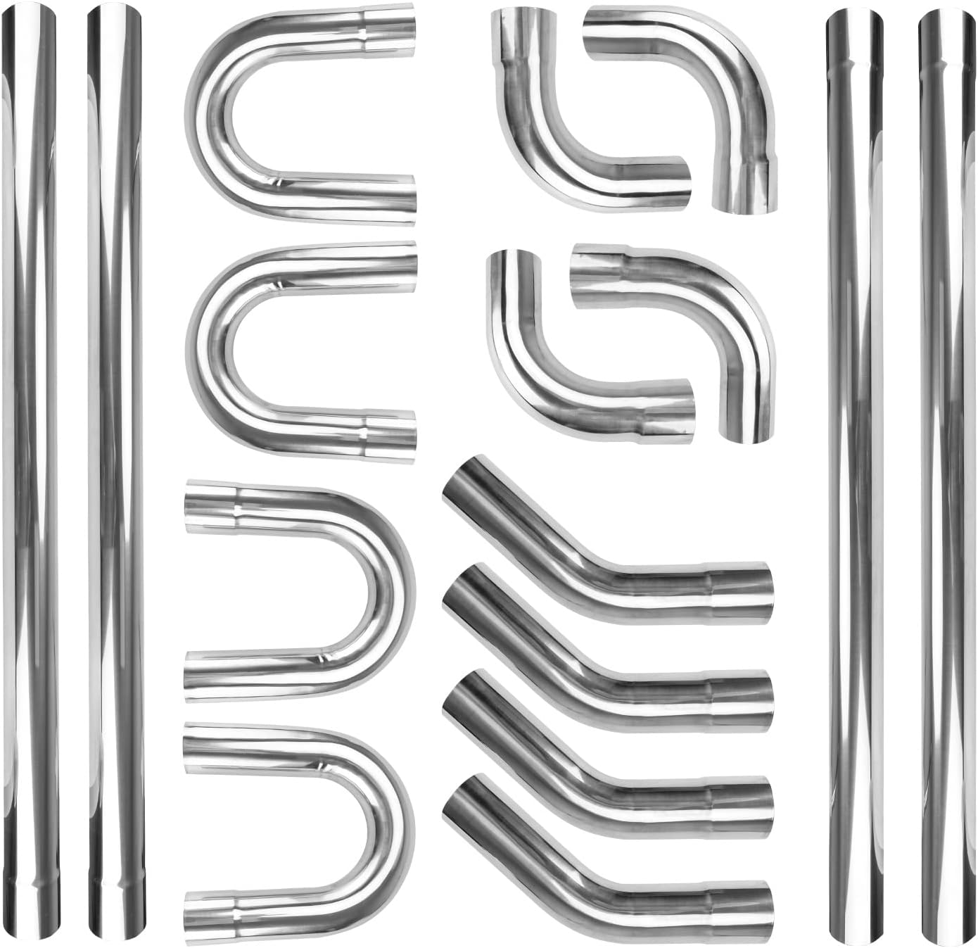 Amazon.com: 2.25" Exhaust Kit, PHILTOP DIY Custom Mild Steel Tubing ...