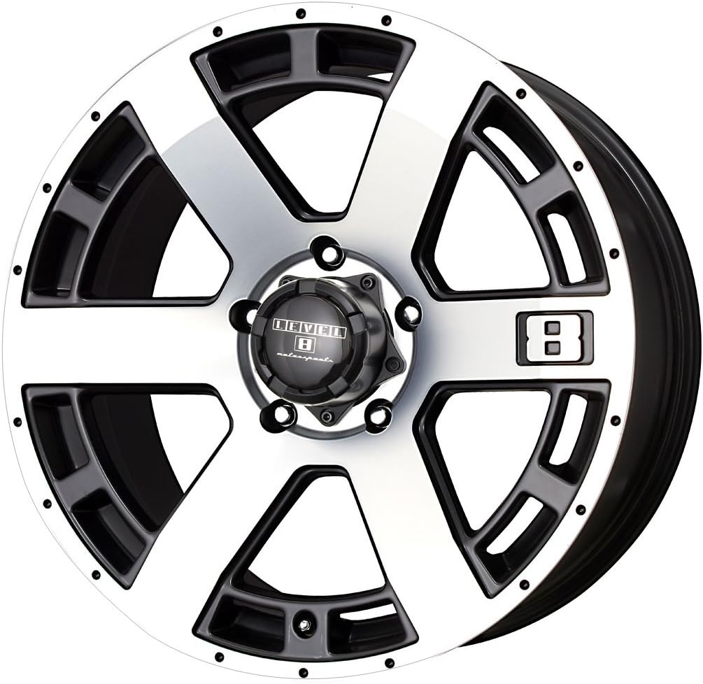 Amazon.com: Level 8 Scorpion Wheel with Matte Black Machined (17x9 ...