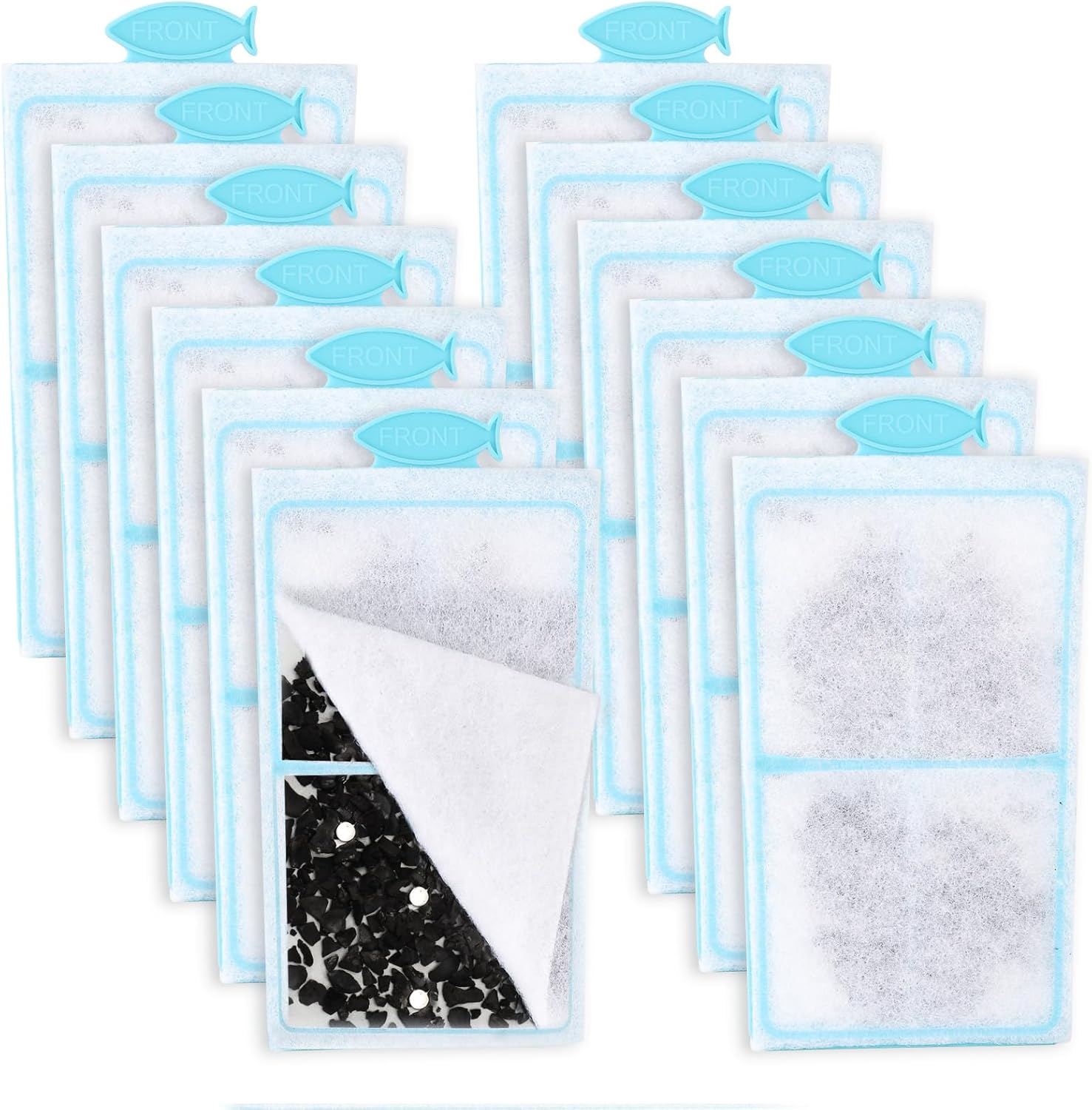 Amazon.com : 12 Pack Filters Cartridge Compatible with Top Fin PF-S ...
