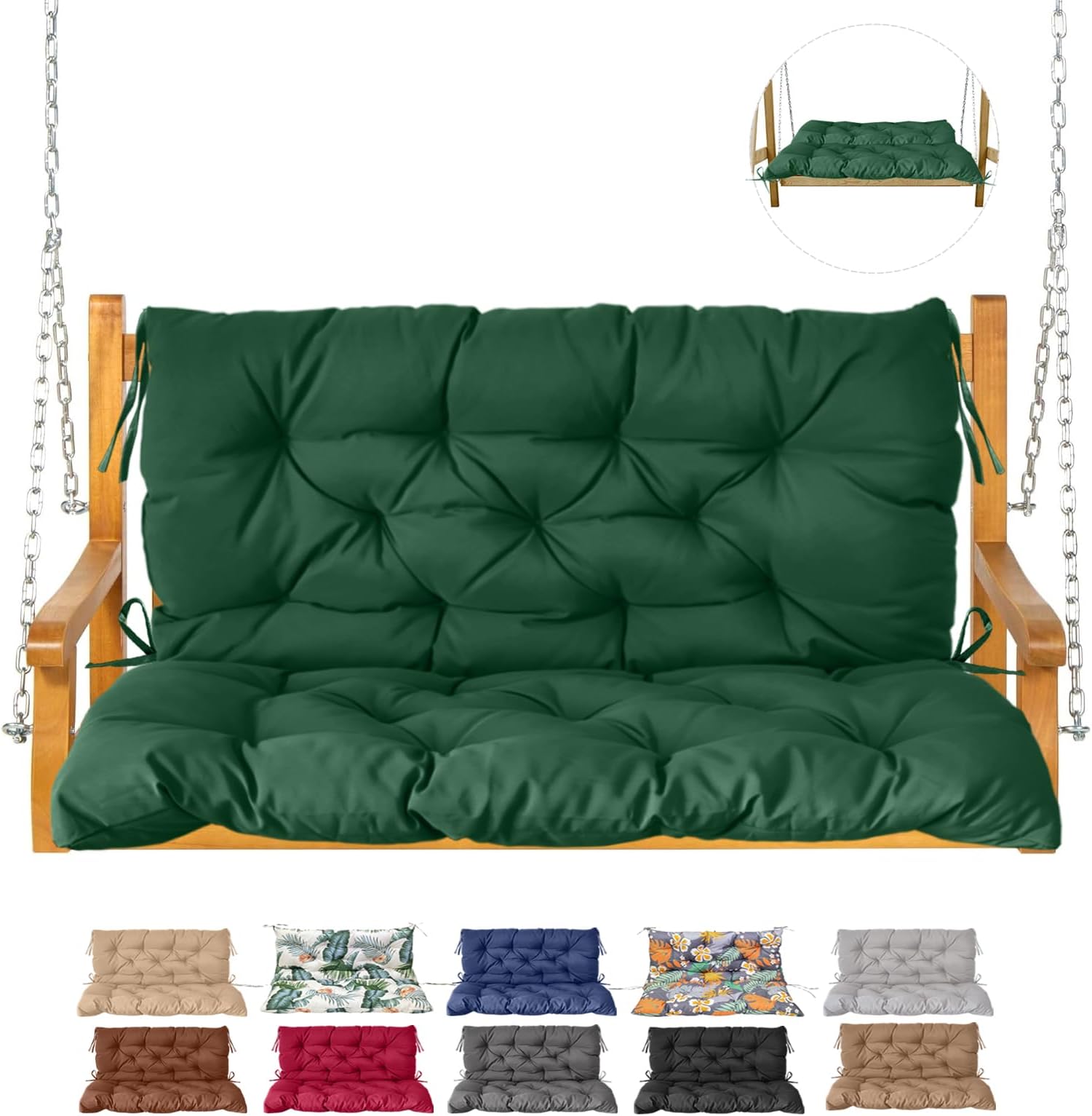 Amazon.com: JKCJM Swing Cushions Replacement, Waterproof 2-3 Seater ...