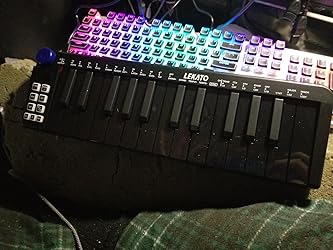 Amazon.com: LEKATO Mini MIDI Keyboard, 25 Key MIDI Controller Bluetooth ...