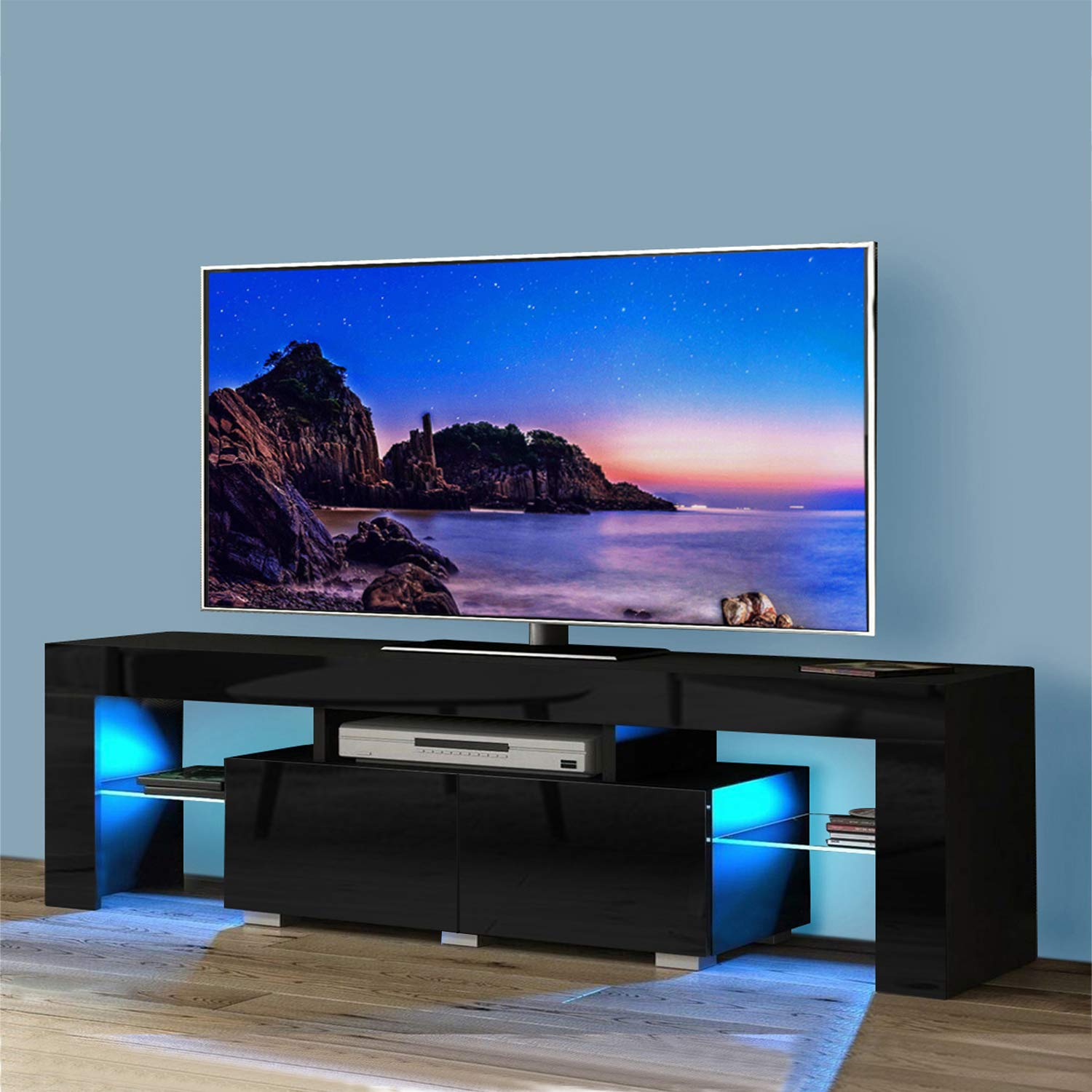 Buy Dripex LED TV Stand - High Gloss Entire Front TV Cabinet - 160cm TV ...