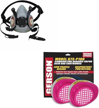 Amazon.com: GERSON - Reusable TPE Half-Mask Facepiece - Large Bundle ...