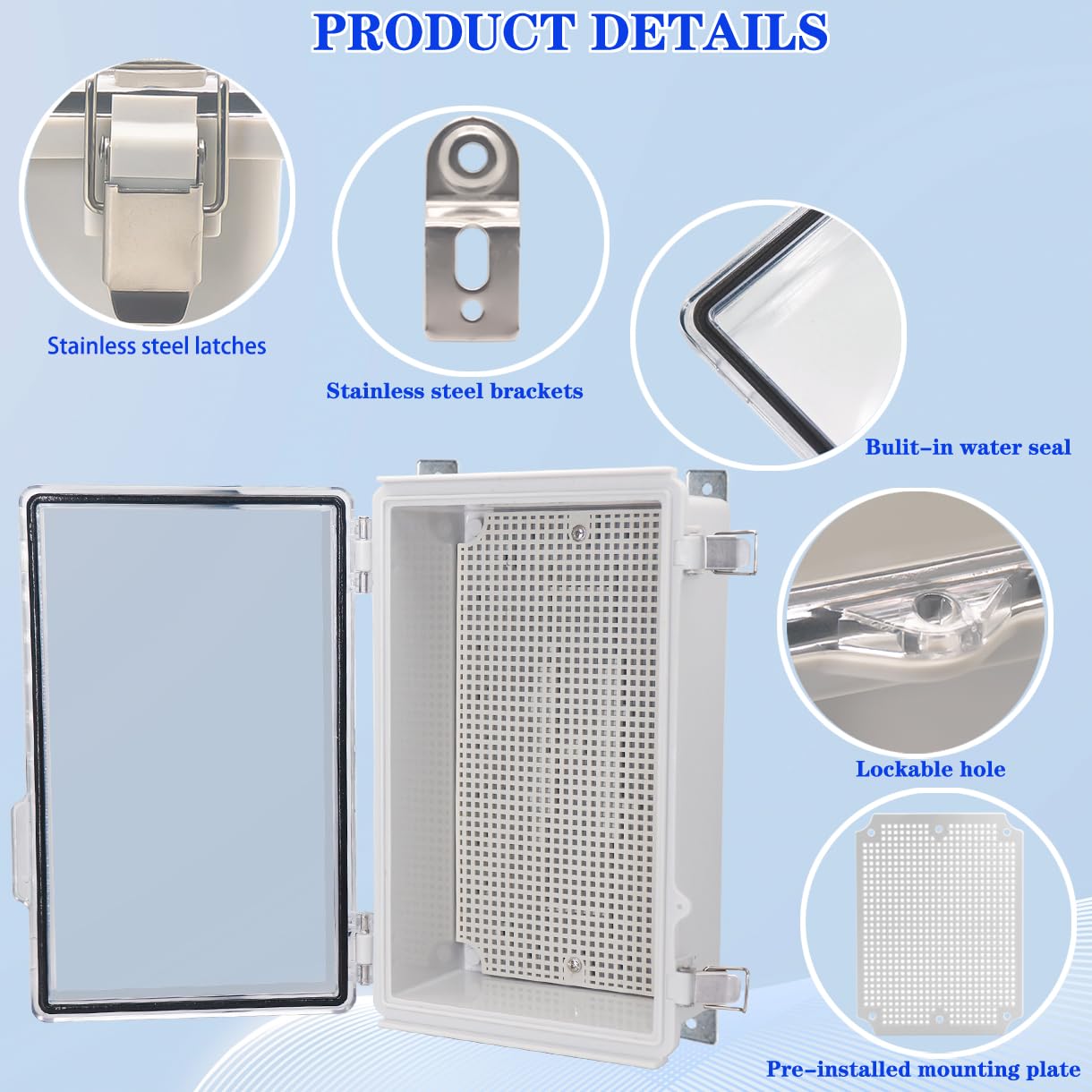Snapklik.com : YETLEBOX Waterproof Electrical Box, IP67 Junction Box ...