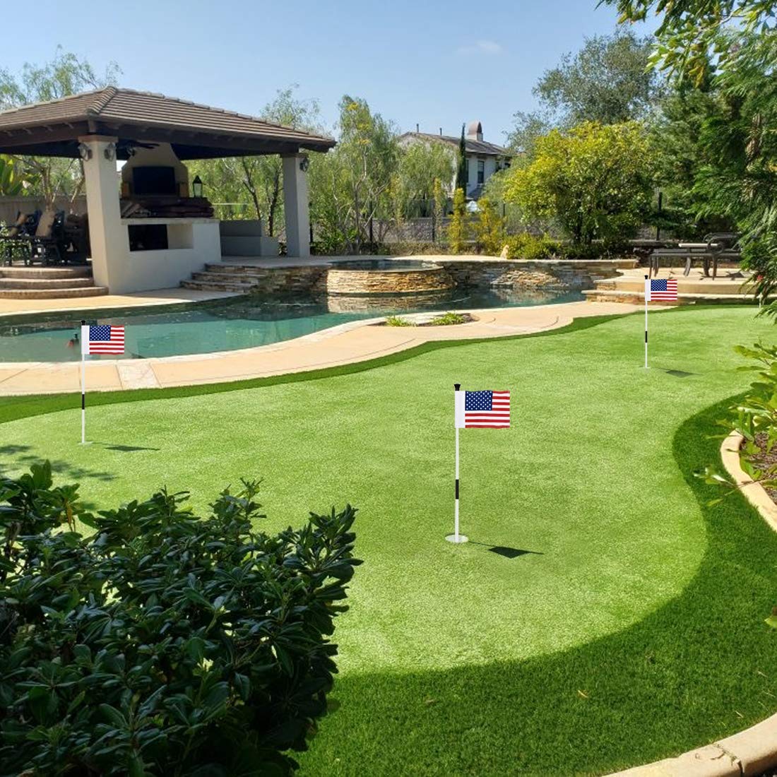 Snapklik.com : Golf Flagstick Mini, Practice Putting Green Flag Stick ...