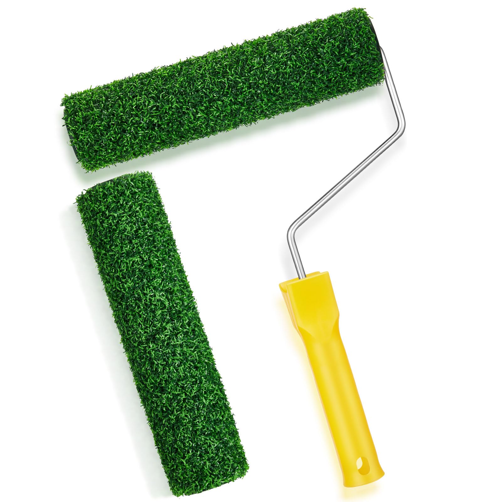 Willinglong 2 Pcs Drywall Compound Paint Roller Covers with Roller ...