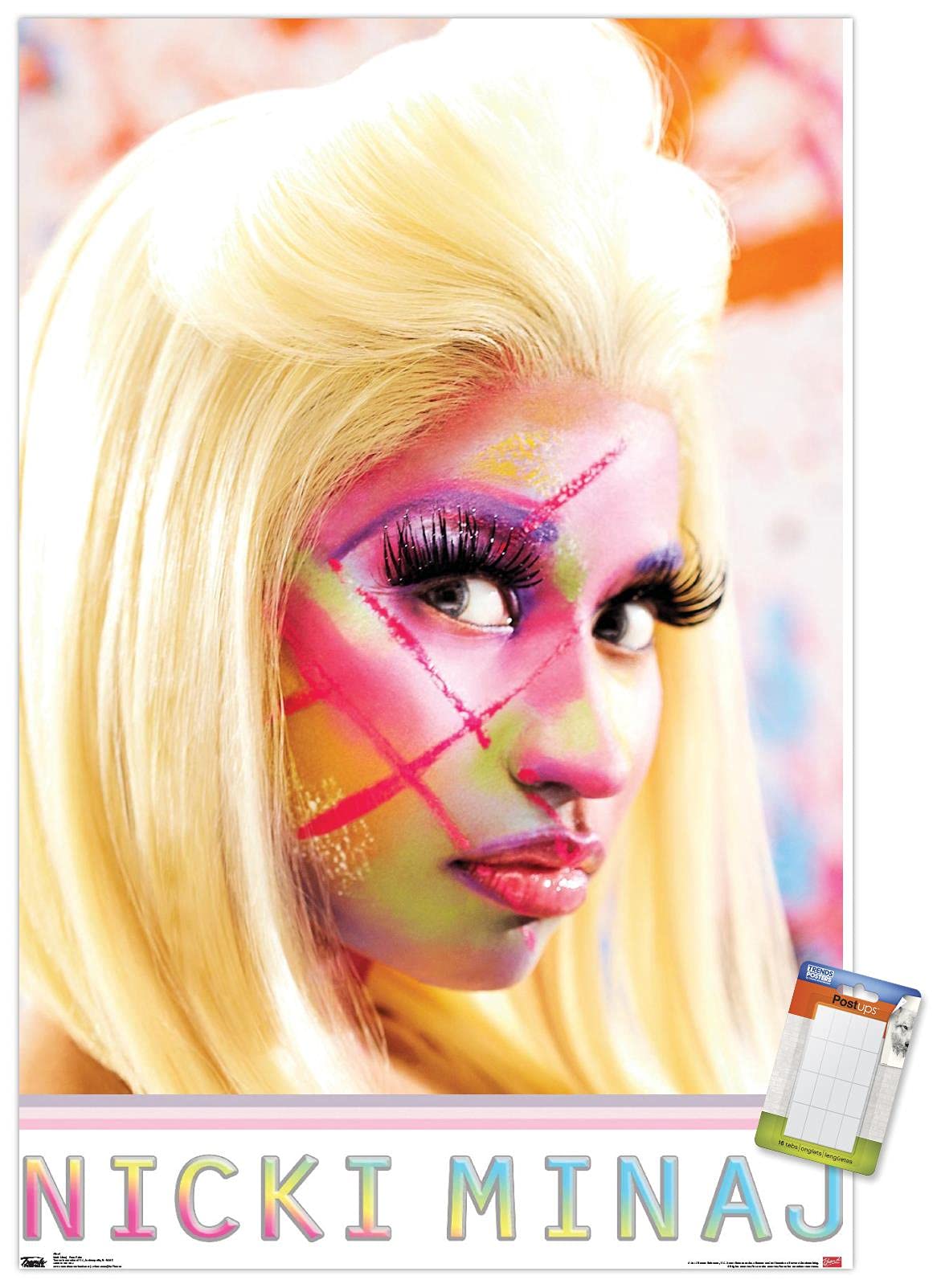 Amazon.com: Trends International Nicki Minaj - Face Paint Wall Poster ...