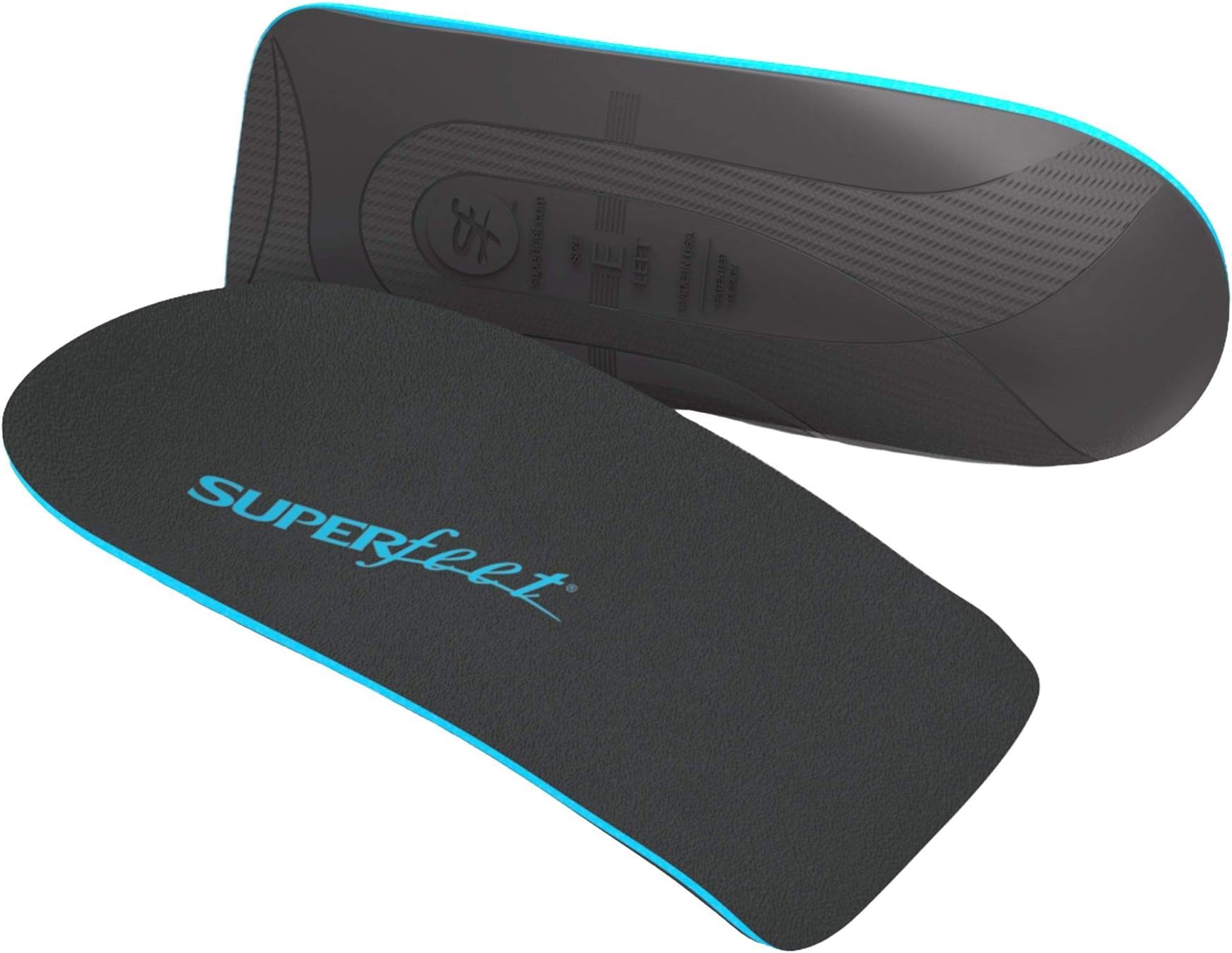 Amazon.com: Superfeet All-Purpose Support Low Arch Insoles (Black ...