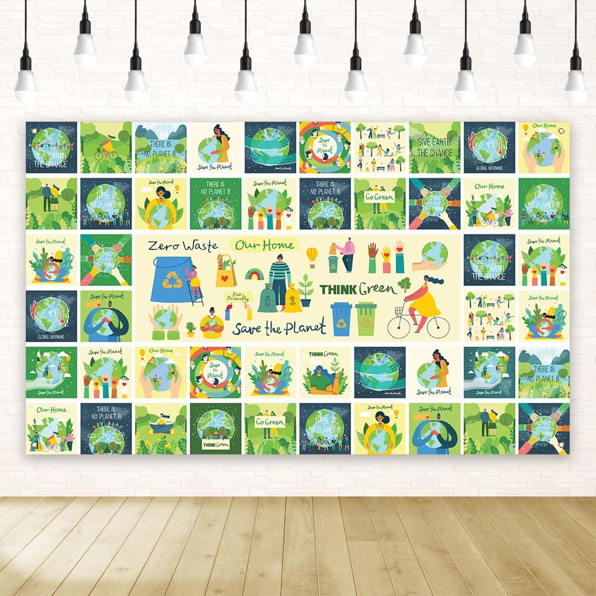 Amazon.com: Yarcooly Earth Day Decorations Environmental Backdrop Eco ...