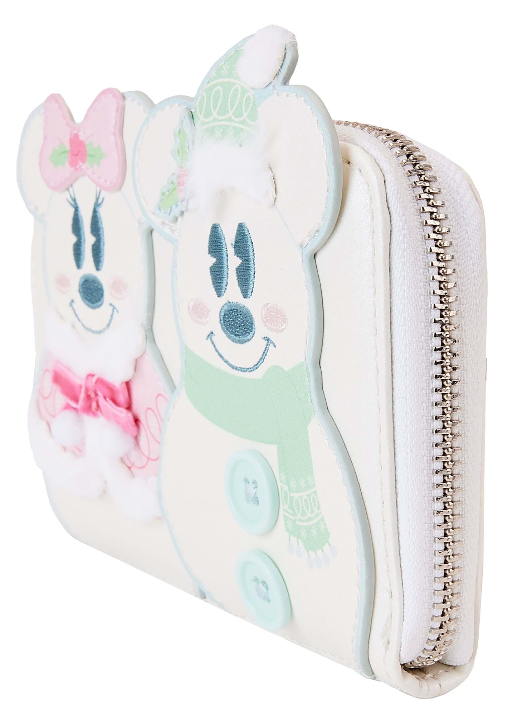 Snapklik.com : Disney Mickey & Minnie Pastel Snowman Wallet Disney Standard