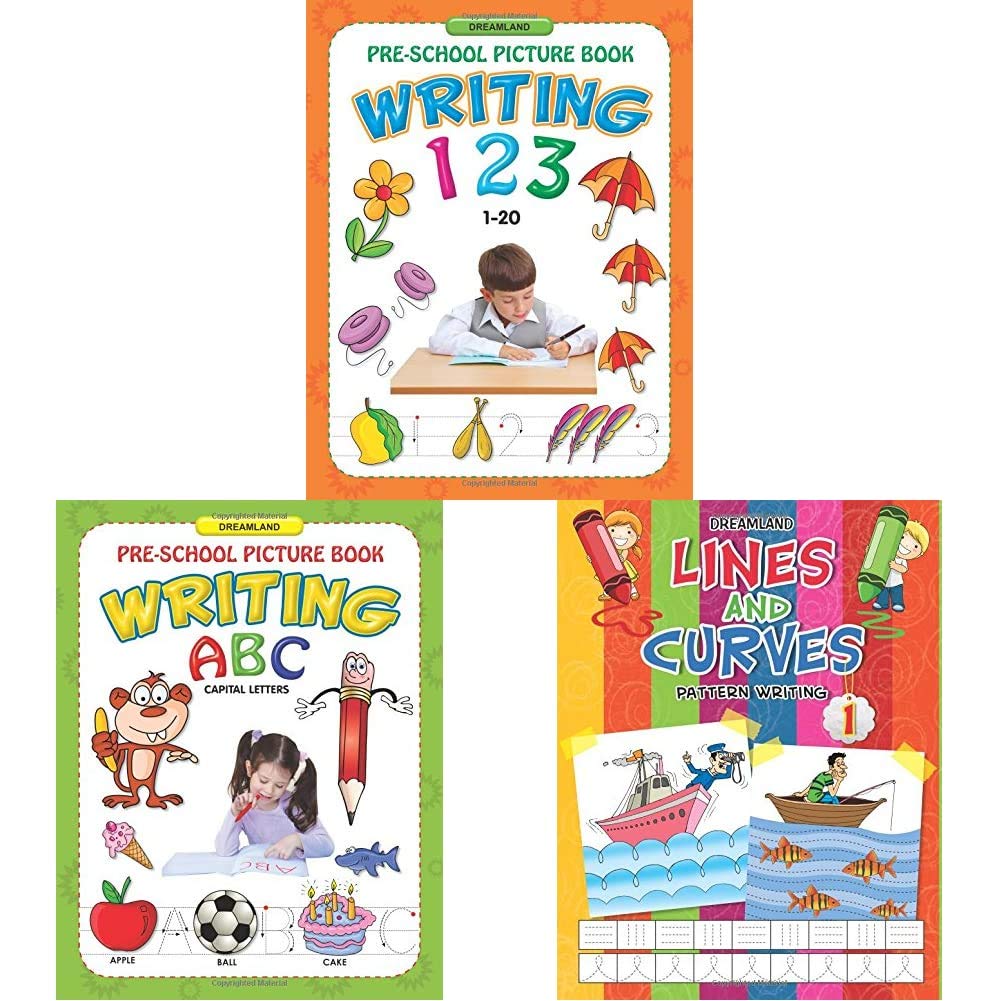Buy Writing 123 (1-20) (Pre-School Picture Books)+ABC Capital Letters ...