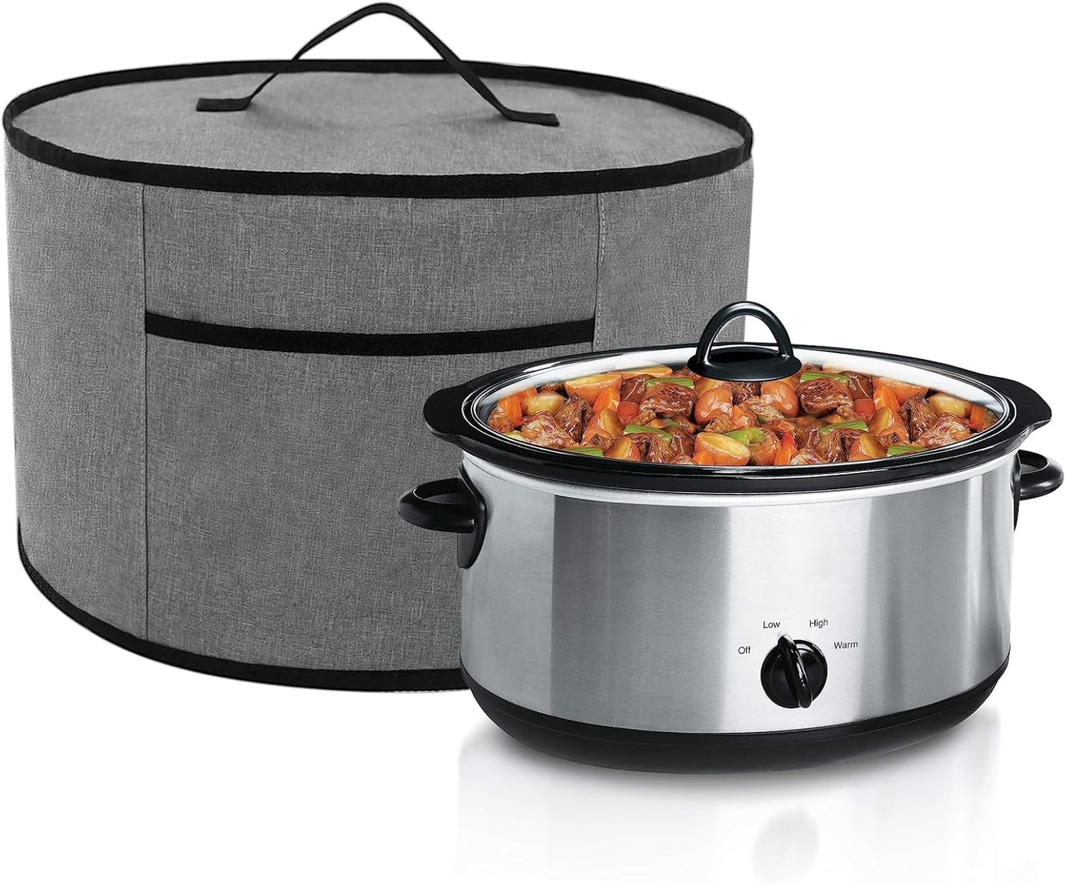 Amazon.com: Slow Cooker Cover with Pockets Foldable Slow Cooker ...