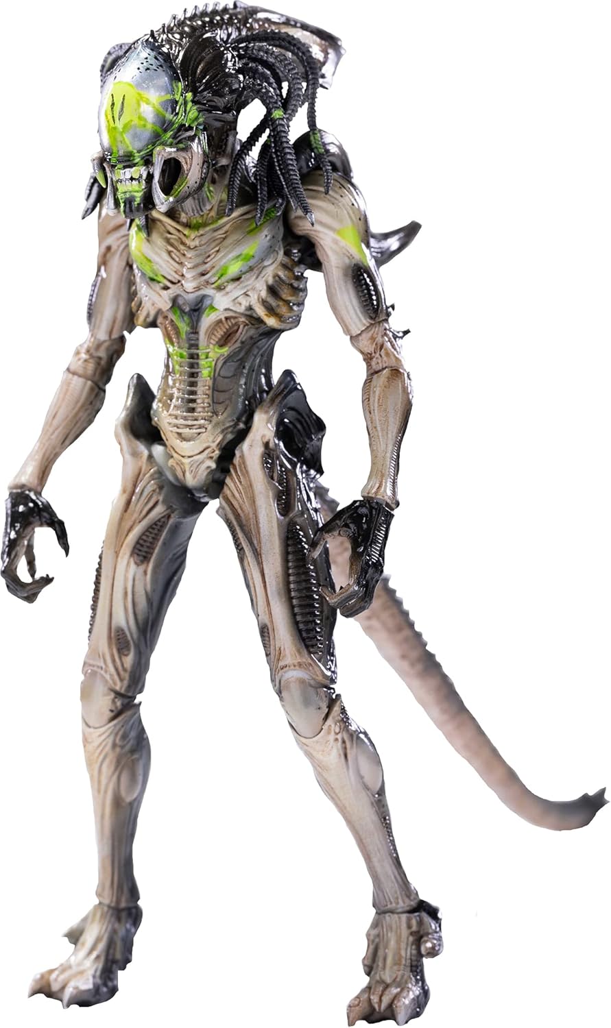 Hiya Toys Aliens vs. Predator: Battle Damaged Predalien 1:18 Scale ...