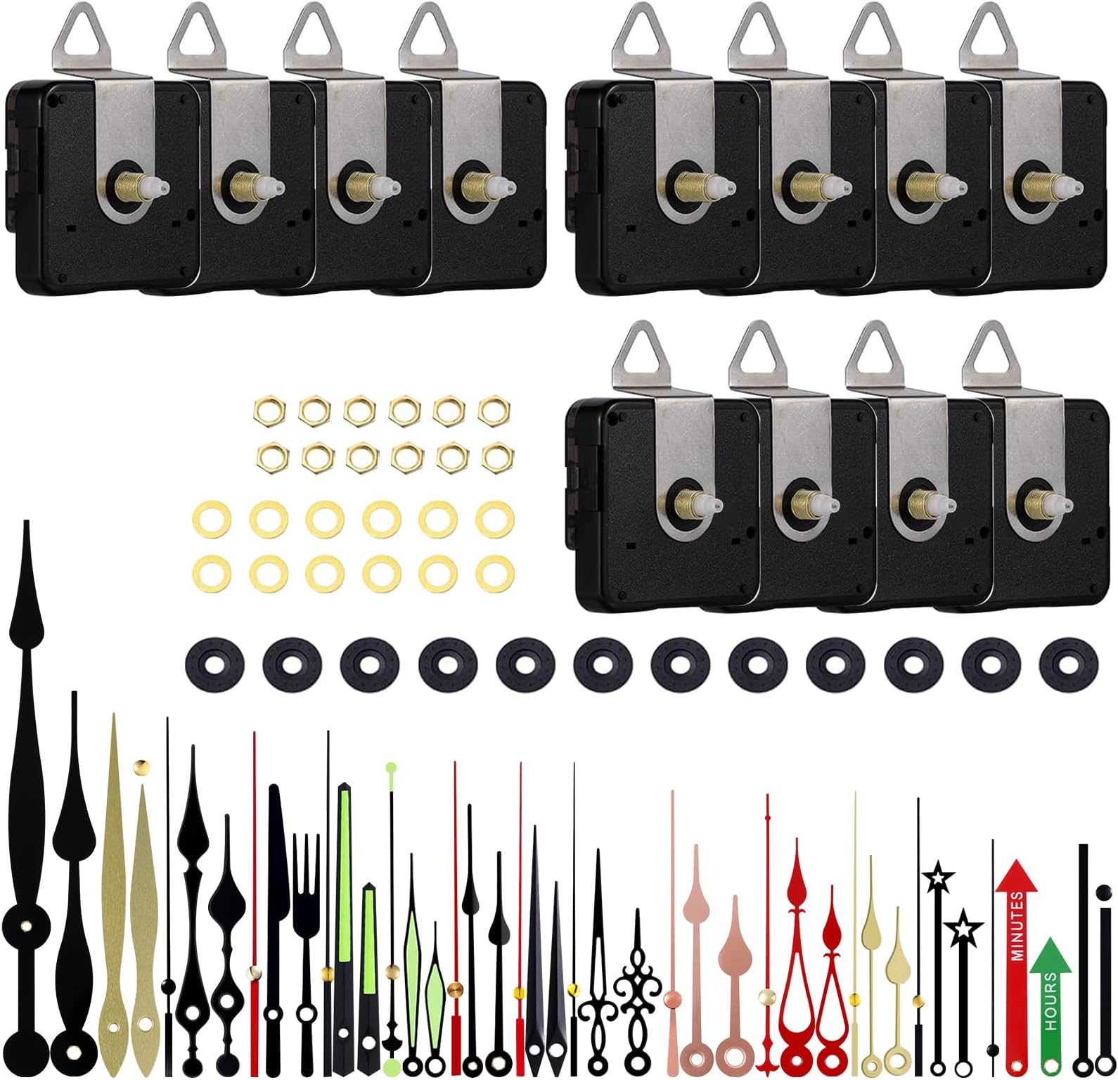 Amazon.com: DOITOOL Clock Mechanism Replacement, Silence Quartz Clock ...