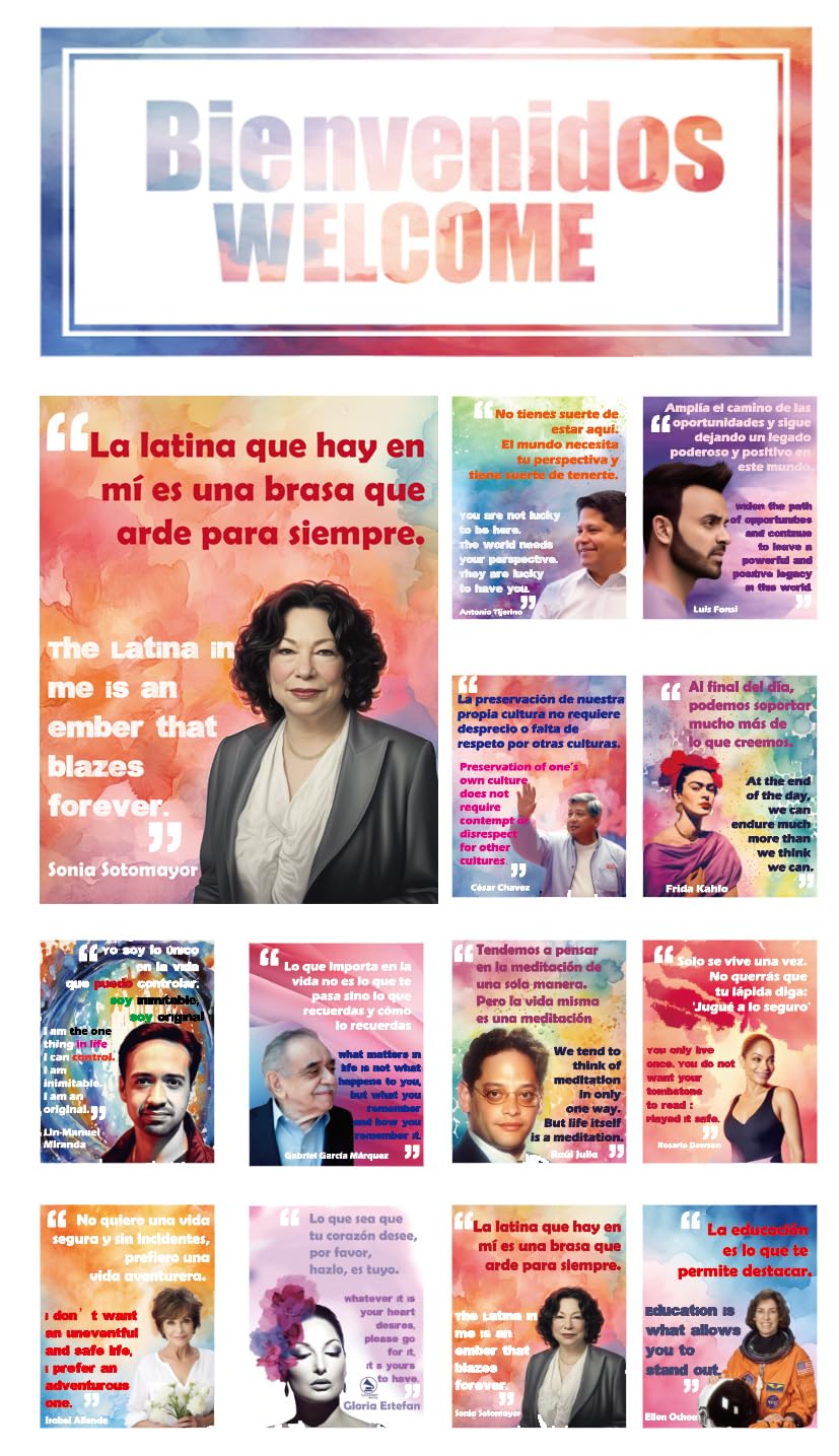 Buy 1step2dream Spanish English Hispanic Heritage Month s for Classroom ...