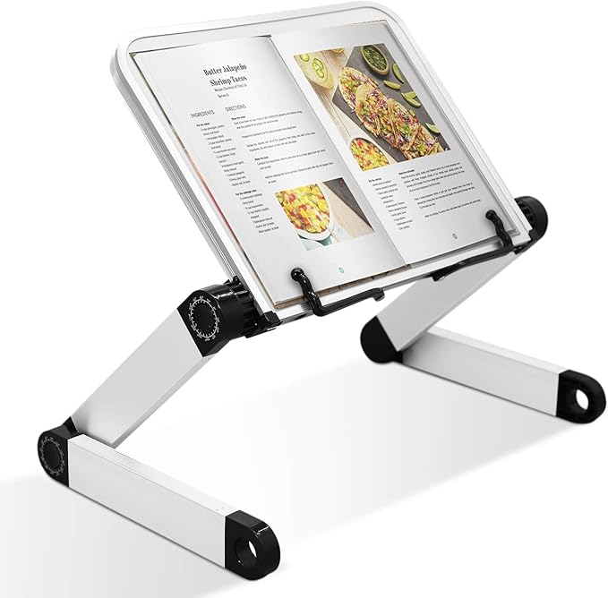Amazon.com : Book Reading Stand Hands Free Adjustable Height Angle ...