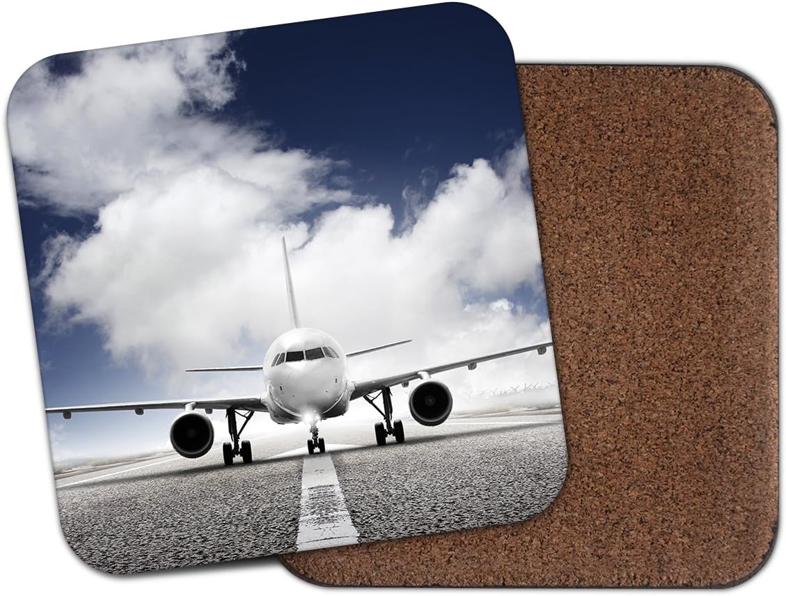 1 x Aircraft Cork Backed Drinks Coaster - Airplane Aeroplane Plane ...