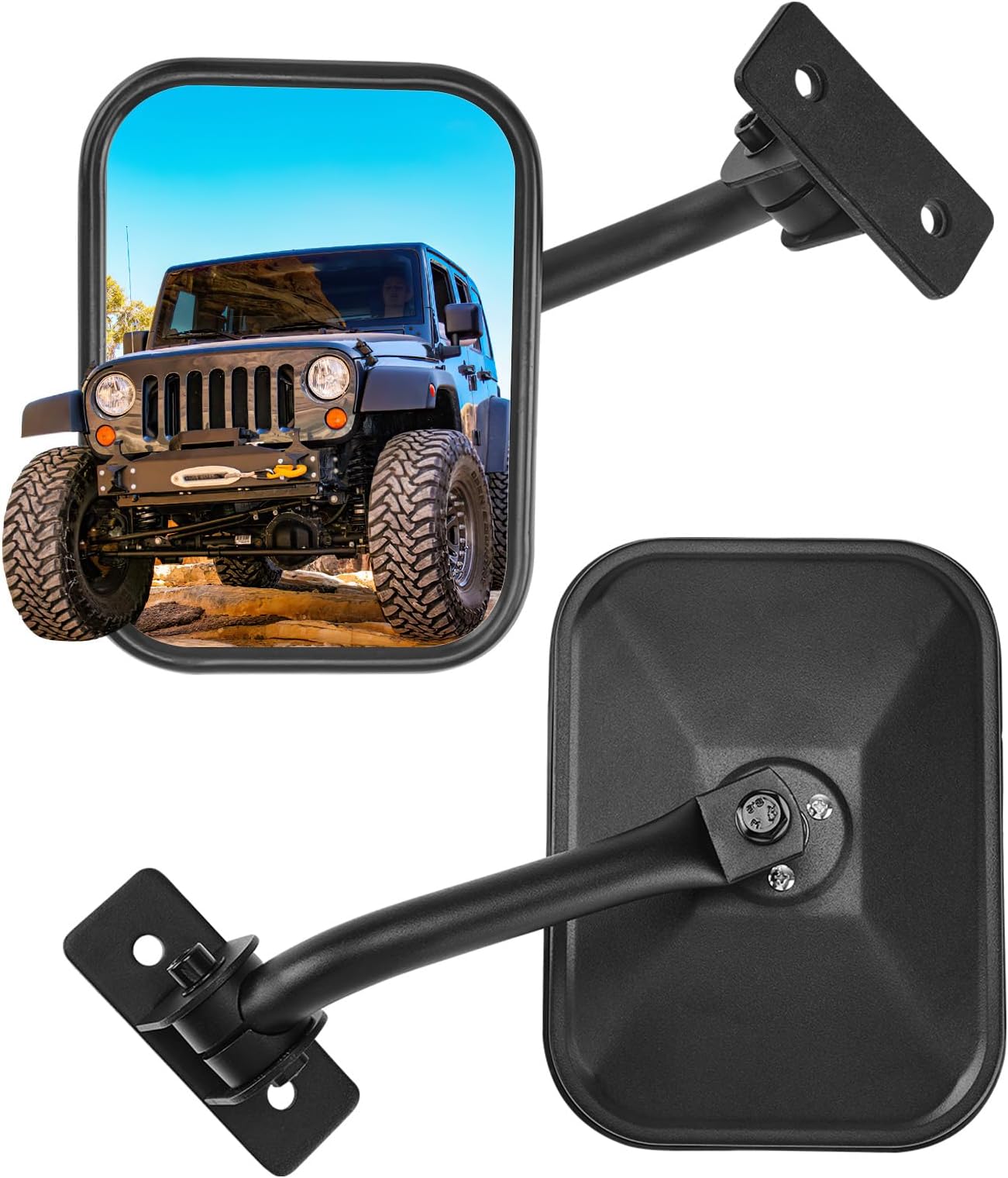 Amazon.com: Baja Bug Side Mirror Mounting Brackets Compatible With VW ...