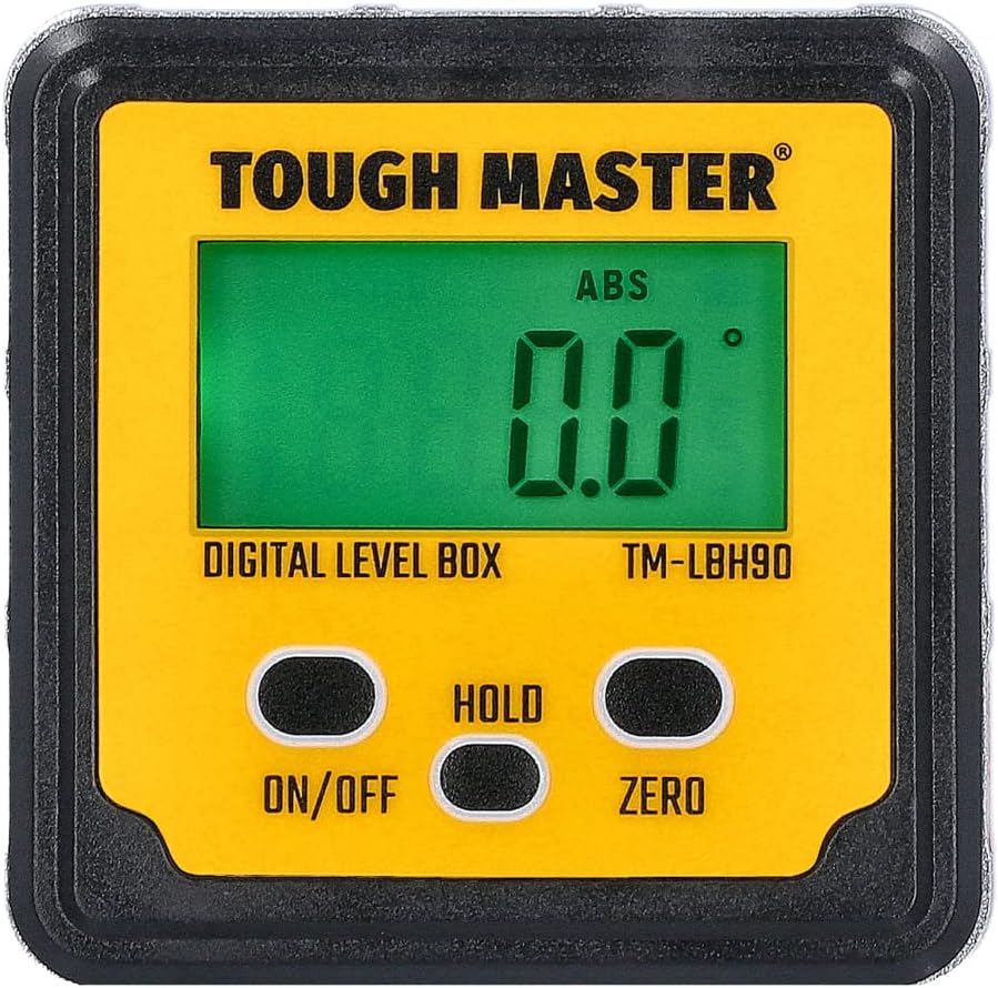 TOUGH MASTER Digital Level Box Angle Finder, Level Gauge Magnetic ...