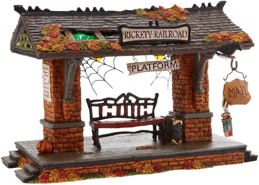 Amazon.com: Department 56 Snow Village Halloween Rickety Railroad ...