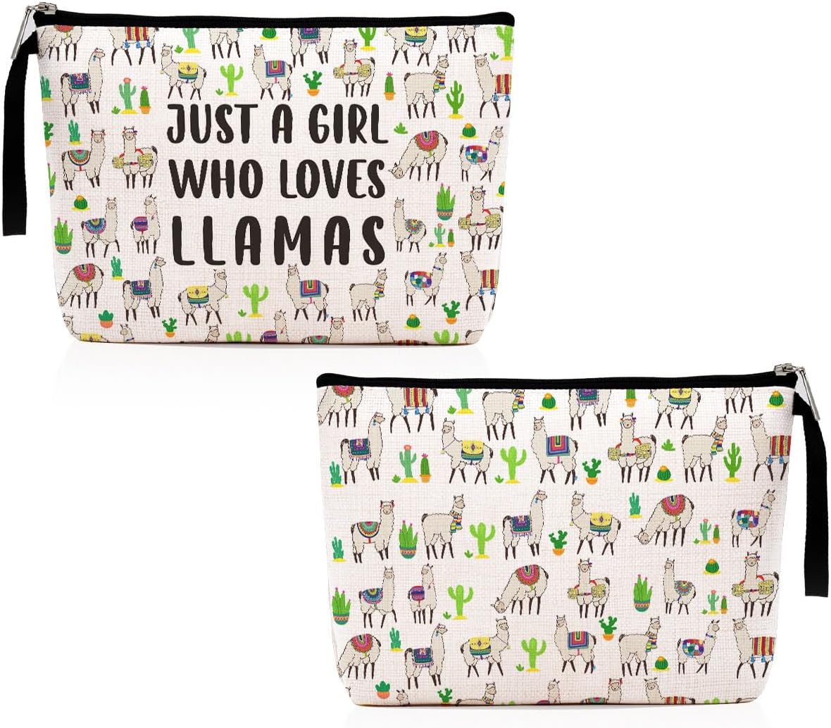 Amazon.com: Funny Llama Gifts Makeup Bag Llama Stuff for Women Girls ...
