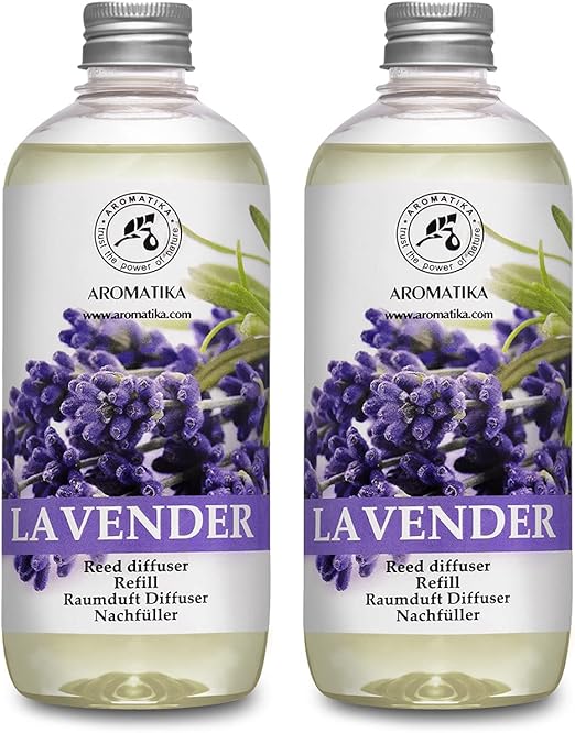 Amazon.com: Reed Diffuser Refill Lavender with Lavender Essential Oil ...