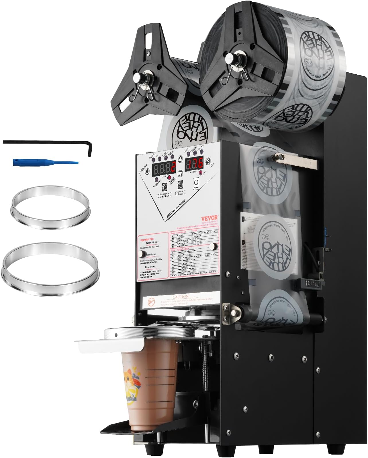 Amazon.com: Tragaomx Cup Sealing Film Sealer Film Roll For Cup Sealing ...