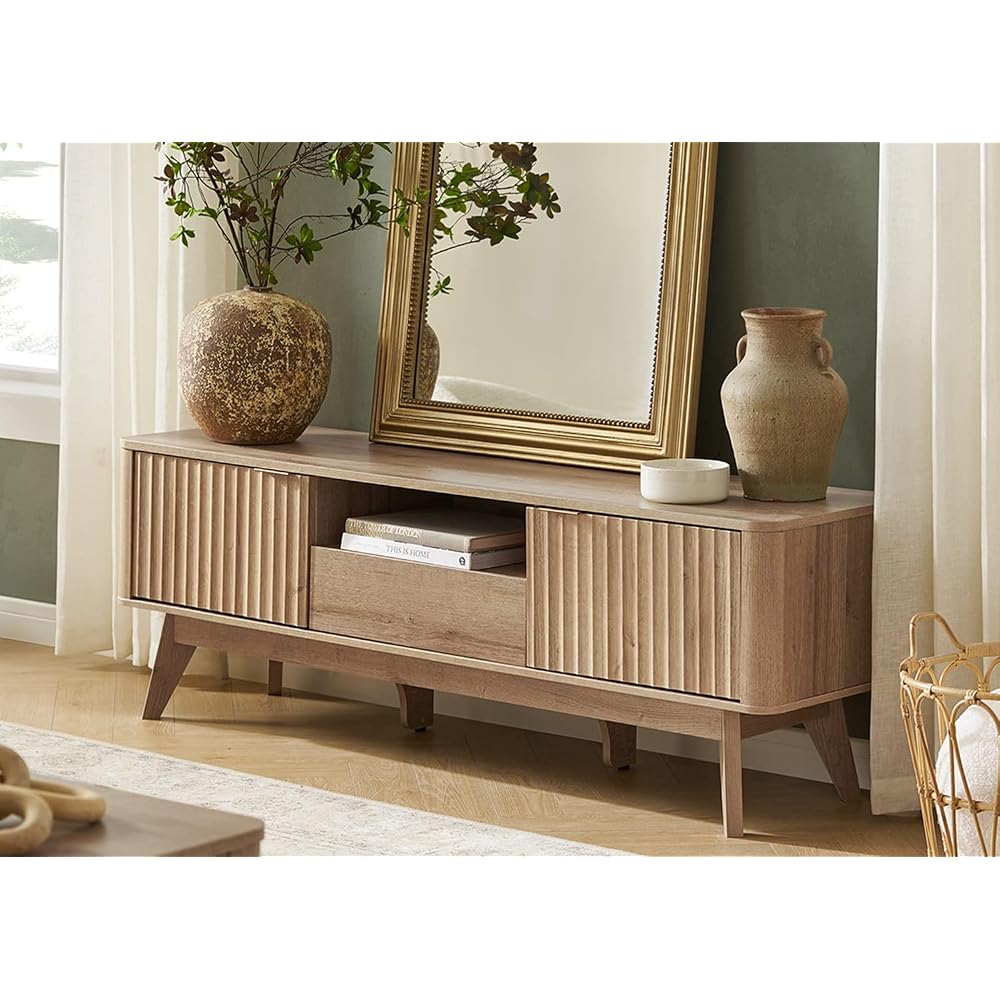 $35/mo - Finance mopio Brooklyn Mid-Century Modern TV Stand, for TVs up ...