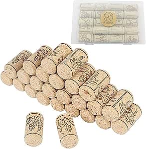 Pack of 20 Wine Corks, Craft Corks with Box, Bottle Corks, Autumn ...