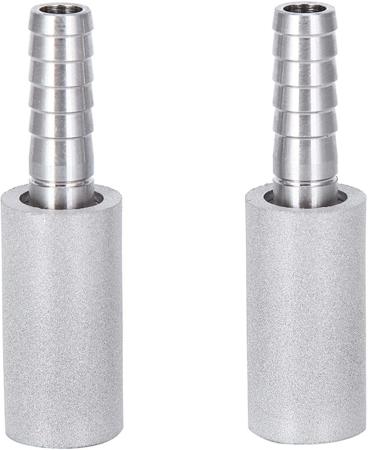 Diffusion Stone, 2Pcs 0.5μm Stainless Steel Aeration Stone with 1/4 ...