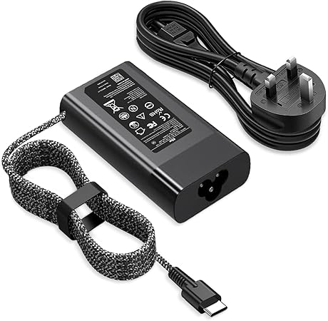 ELEHILS New Slim 65W USB C Laptop Charger Compatible with HP Spectre ...