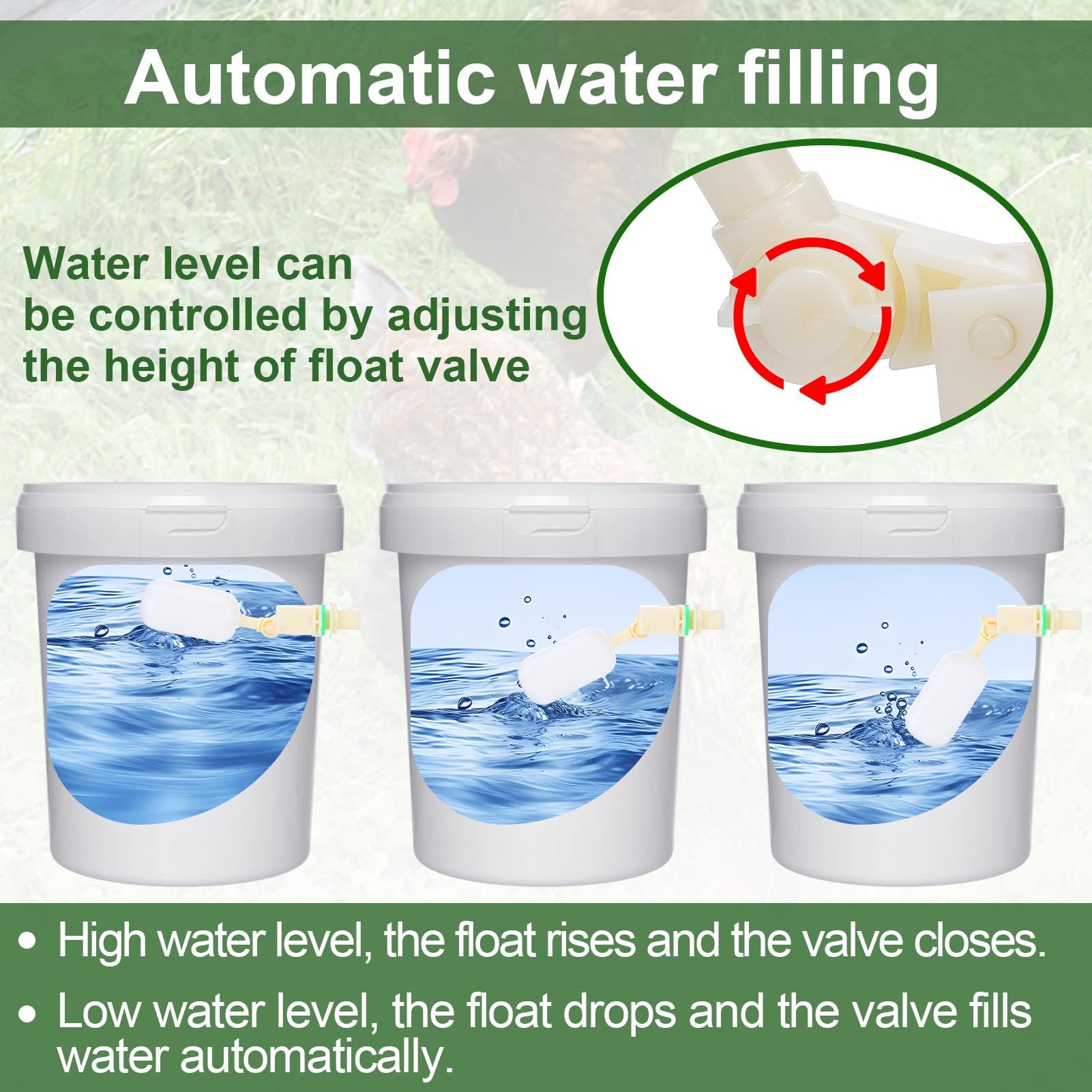 Snapklik.com : Automatic Chicken Waterer System - Complete Set Pipeline ...