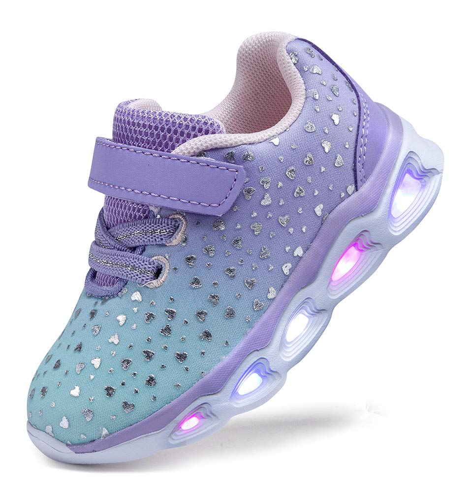 Amazon.com | SINOSKY Toddler Girls Led Shoes Kids Light Up Sneakers ...