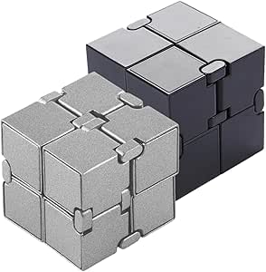 Amazon.com: Black Infinity Cube Mini Gadget Fidgeting Toy to Relieve ...