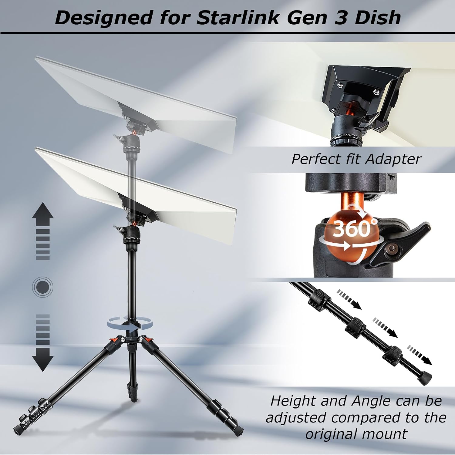 Starlink Gen3 Tripod Mounting Kit for Easy and Liberia | Ubuy