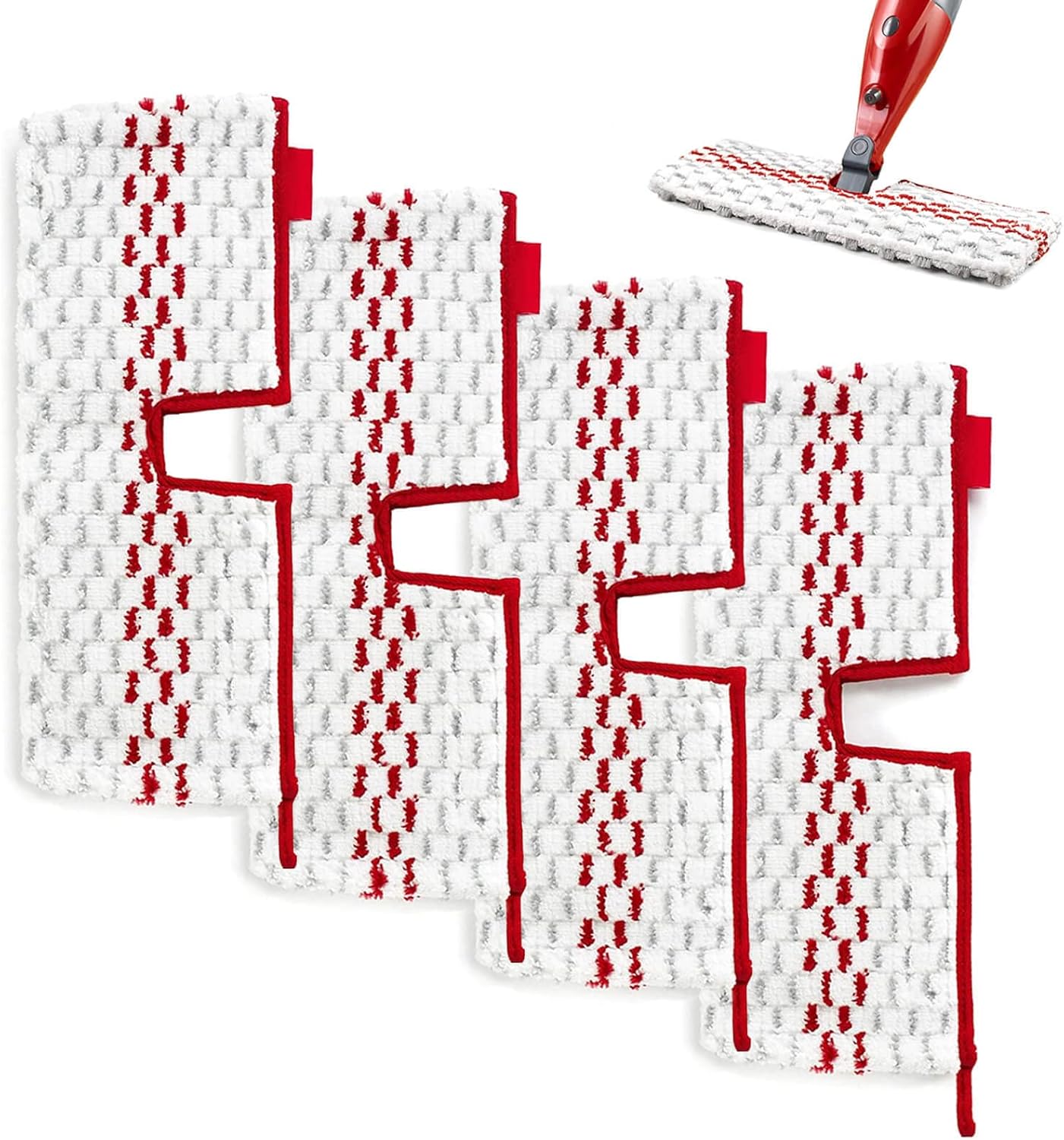 DDBSUN Lot de 4 serpillères de rechange en microfibre compatibles avec ...