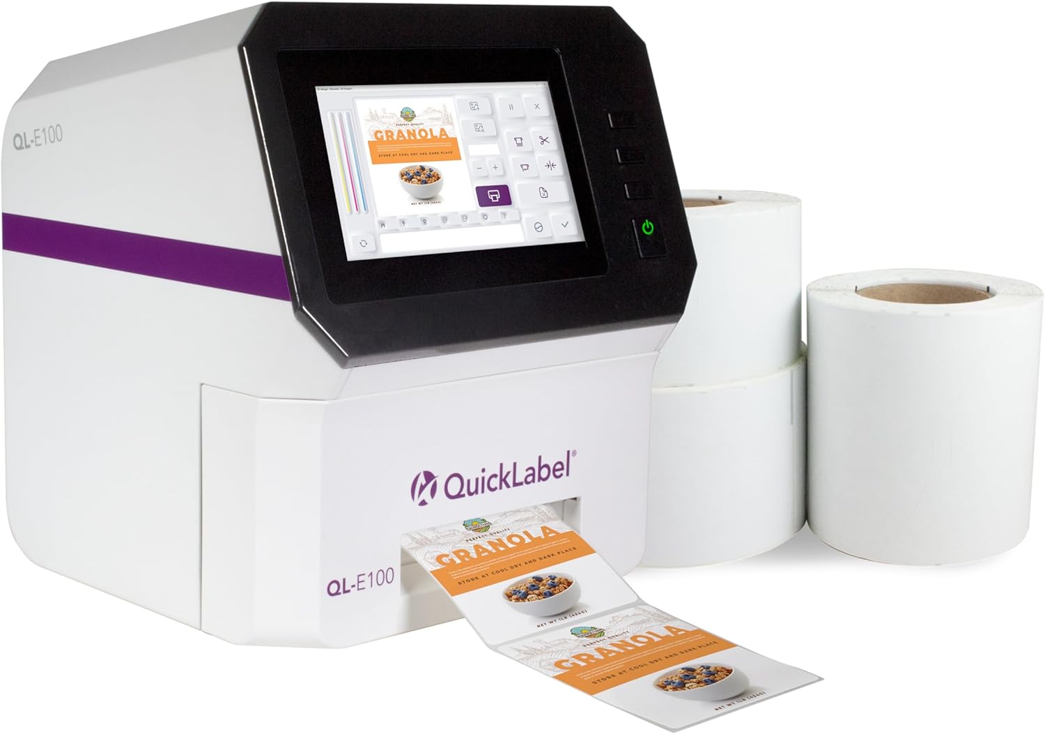 Amazon.com : QL-E100 Full Color Label Printer, Built-in Touchscreen and ...